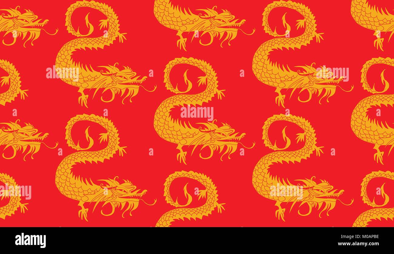 seamless dragons pattern Stock Vector Image & Art - Alamy