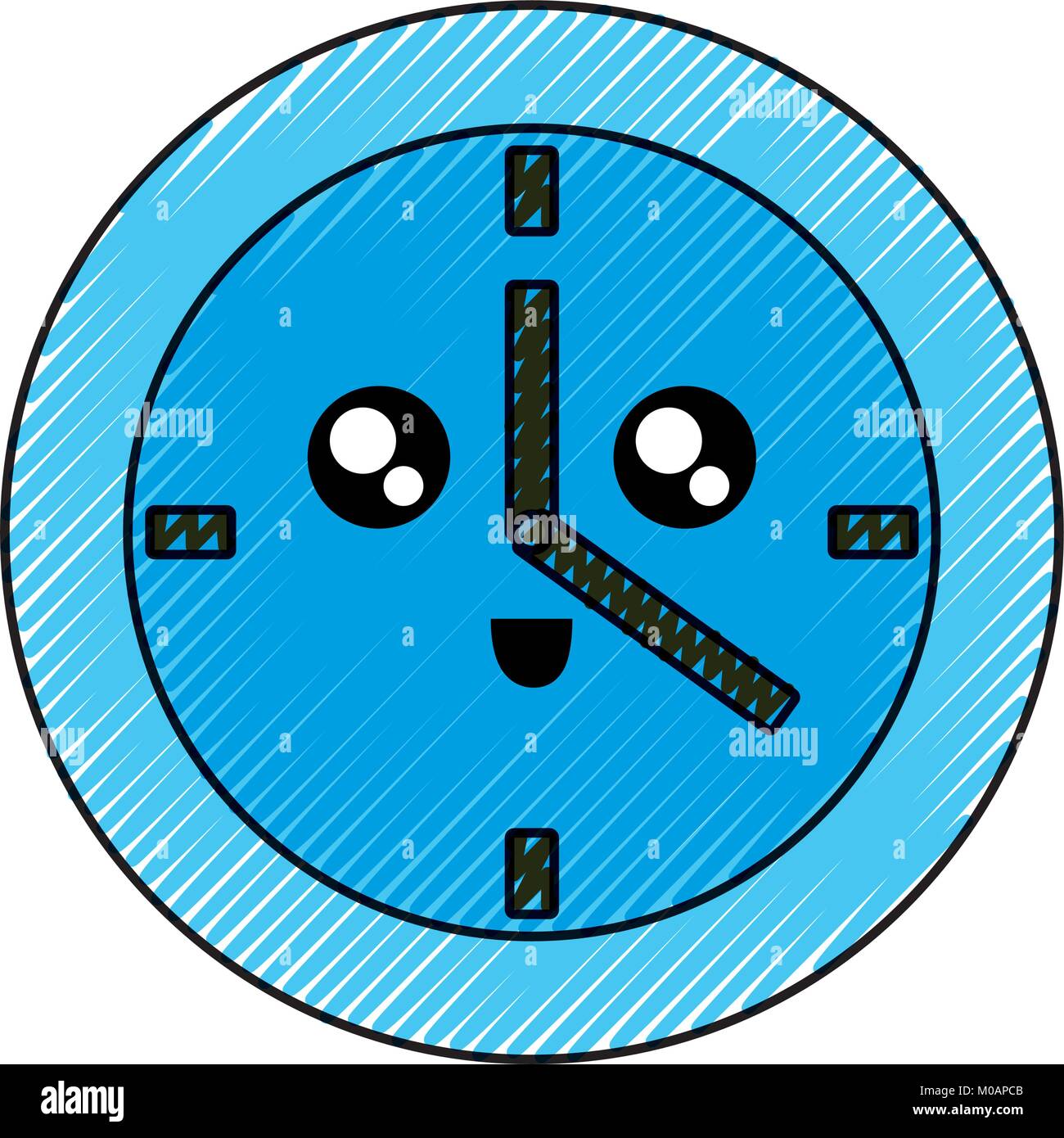 kawaii clock icon image Stock Vector Image & Art - Alamy