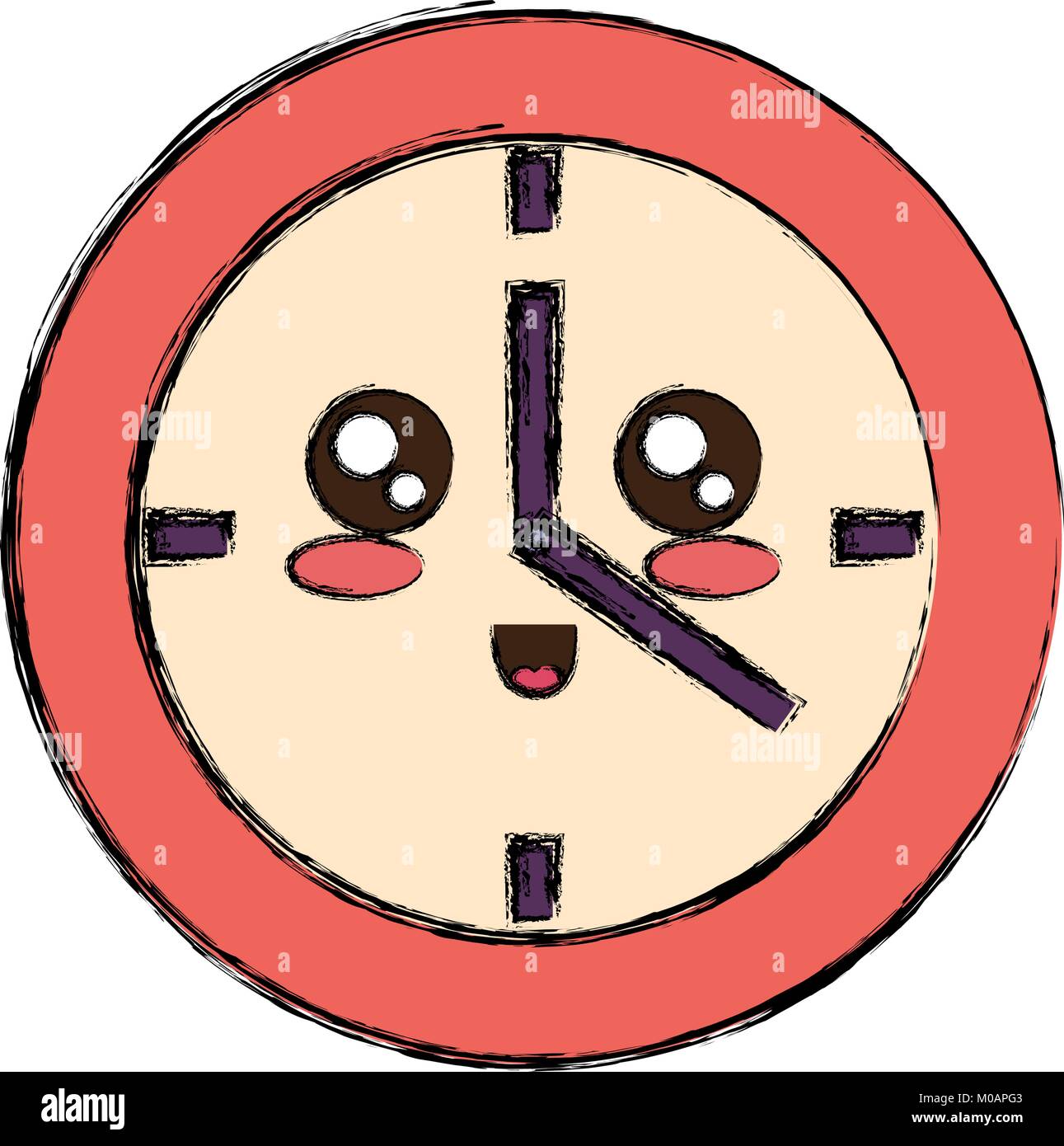 kawaii clock icon image Stock Vector Image & Art - Alamy