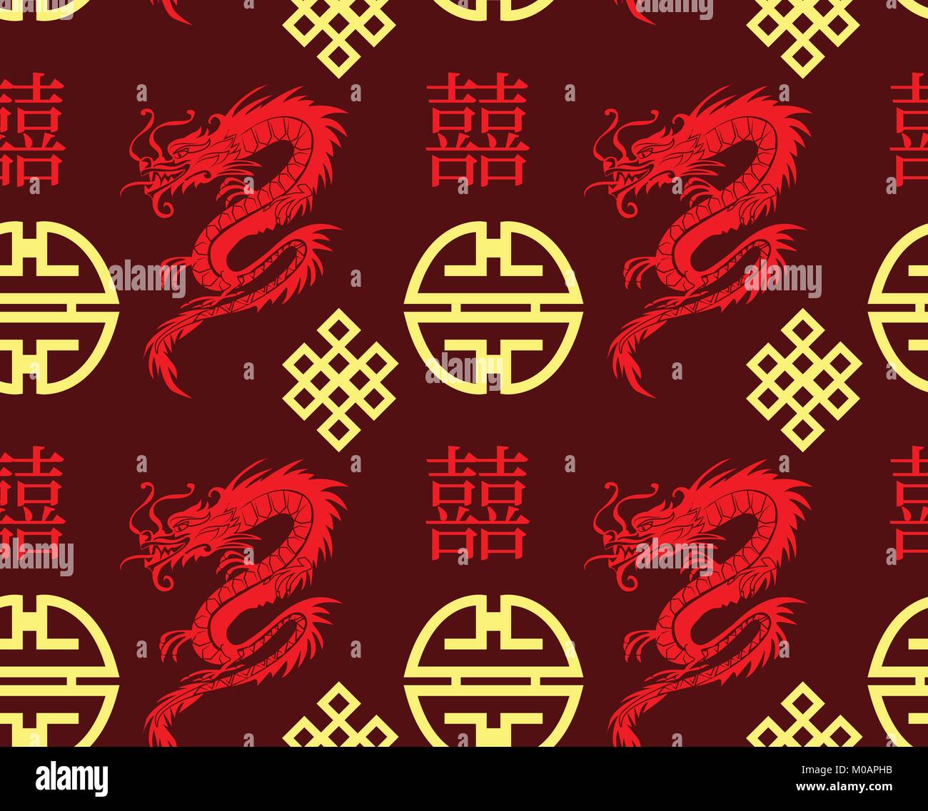 seamless dragons pattern Stock Vector Image & Art - Alamy