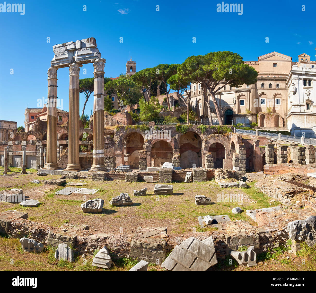 View of the foro di cesare hi-res stock photography and images - Alamy