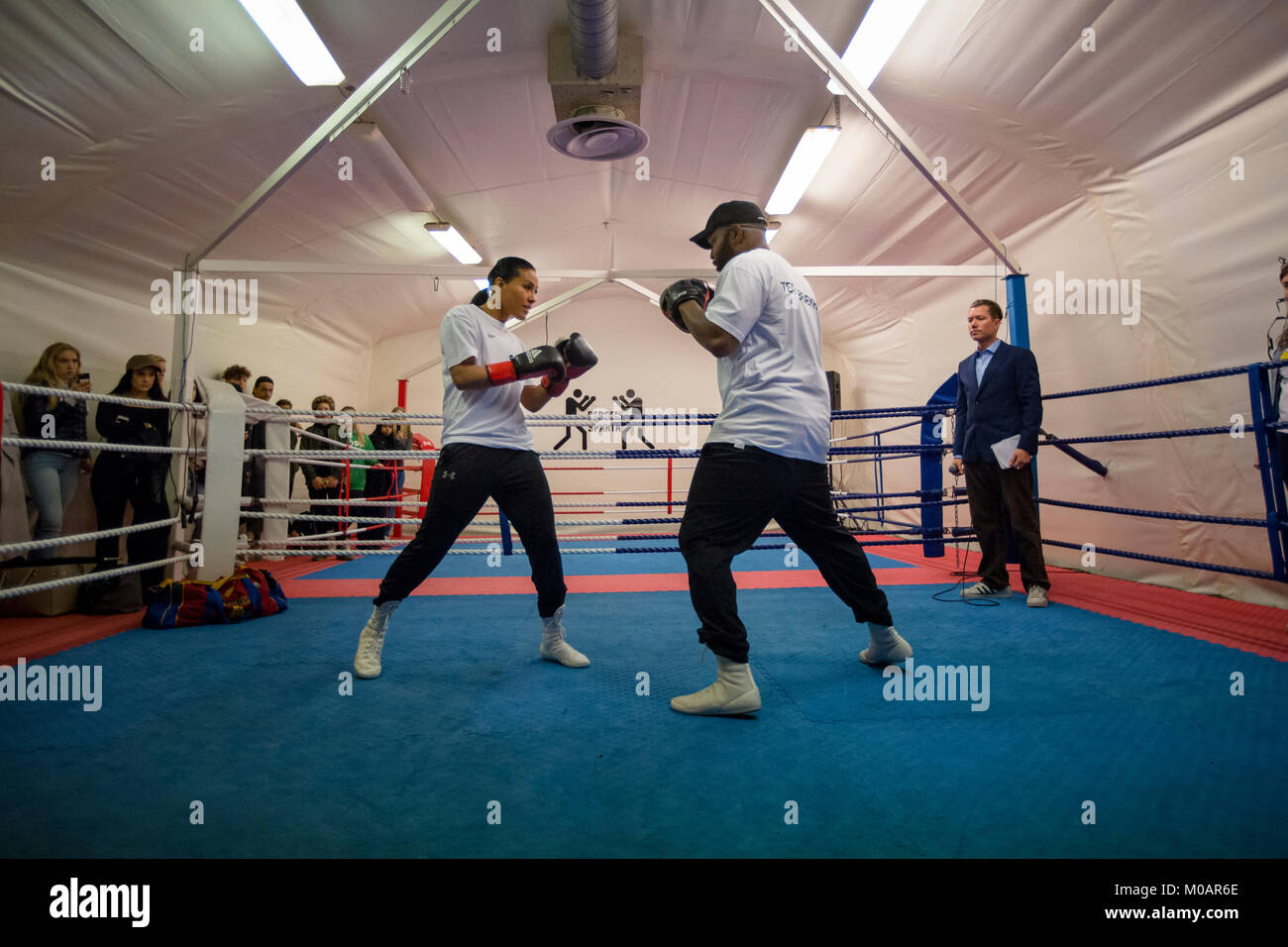 Norway, Bergen - June 7, 2017. The Norwegian professional boxer Cecilia ...