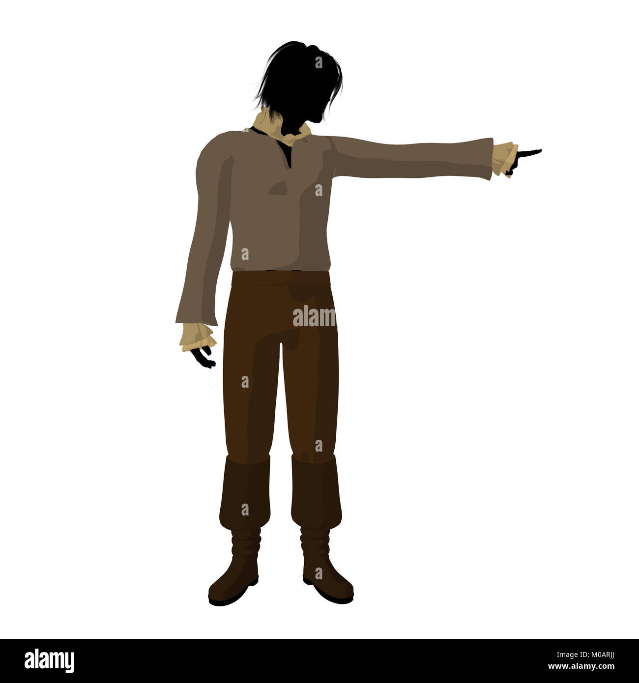 Ludwig van Beethoven silhouette on a white background Stock Photo - Alamy