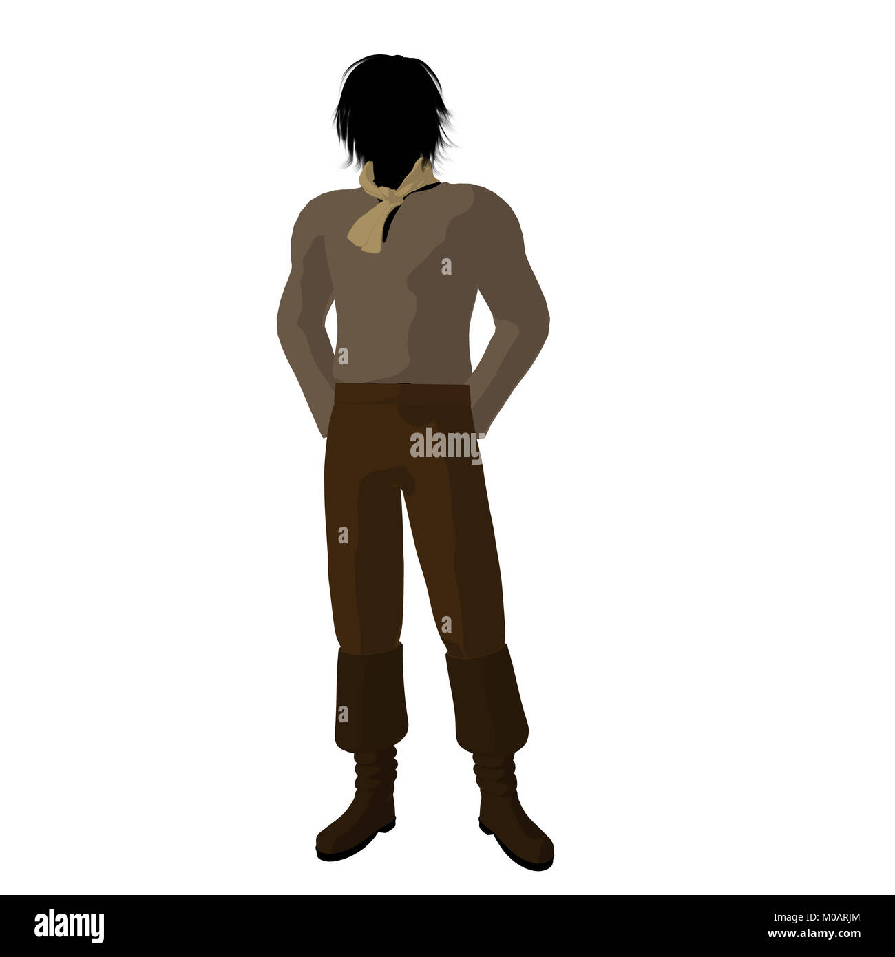 Ludwig van Beethoven silhouette on a white background Stock Photo - Alamy