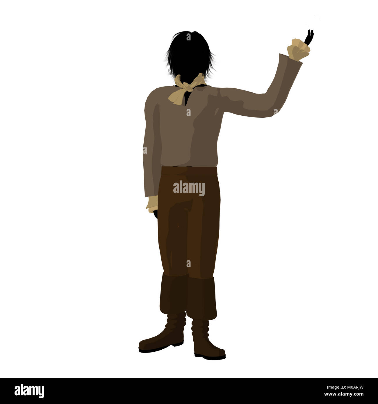 Ludwig van Beethoven silhouette on a white background Stock Photo - Alamy