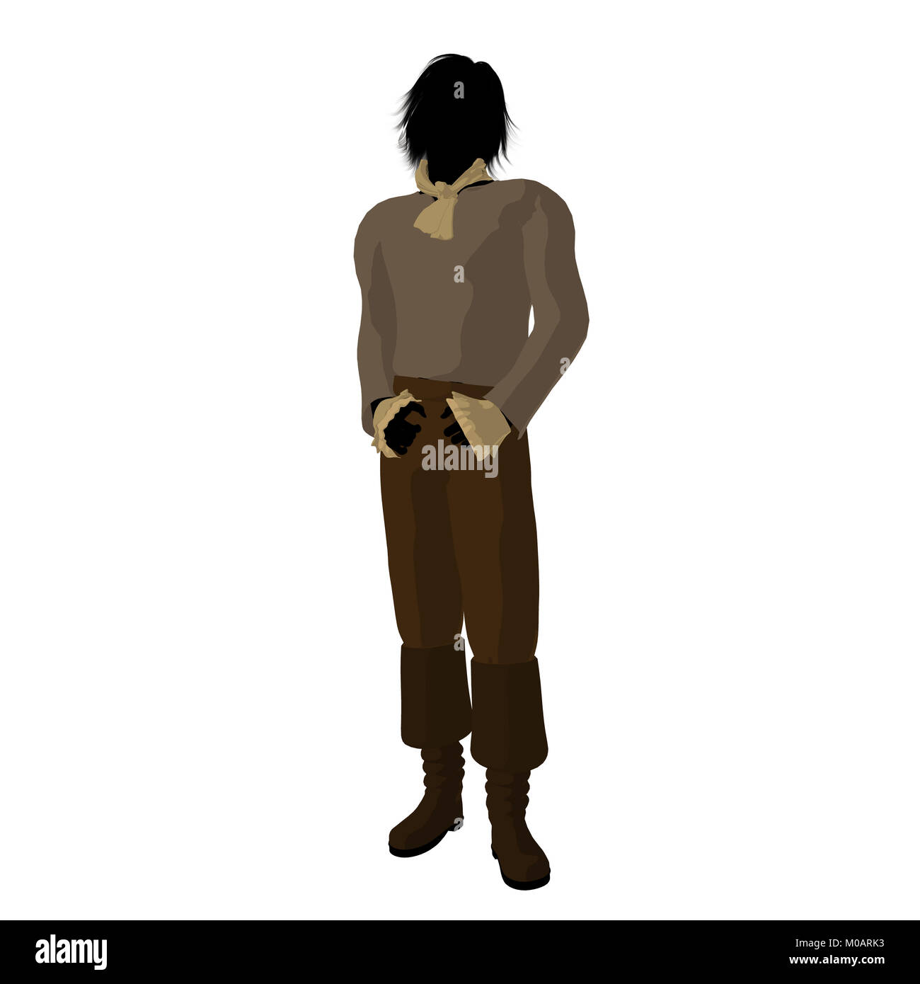 Ludwig van Beethoven silhouette on a white background Stock Photo - Alamy