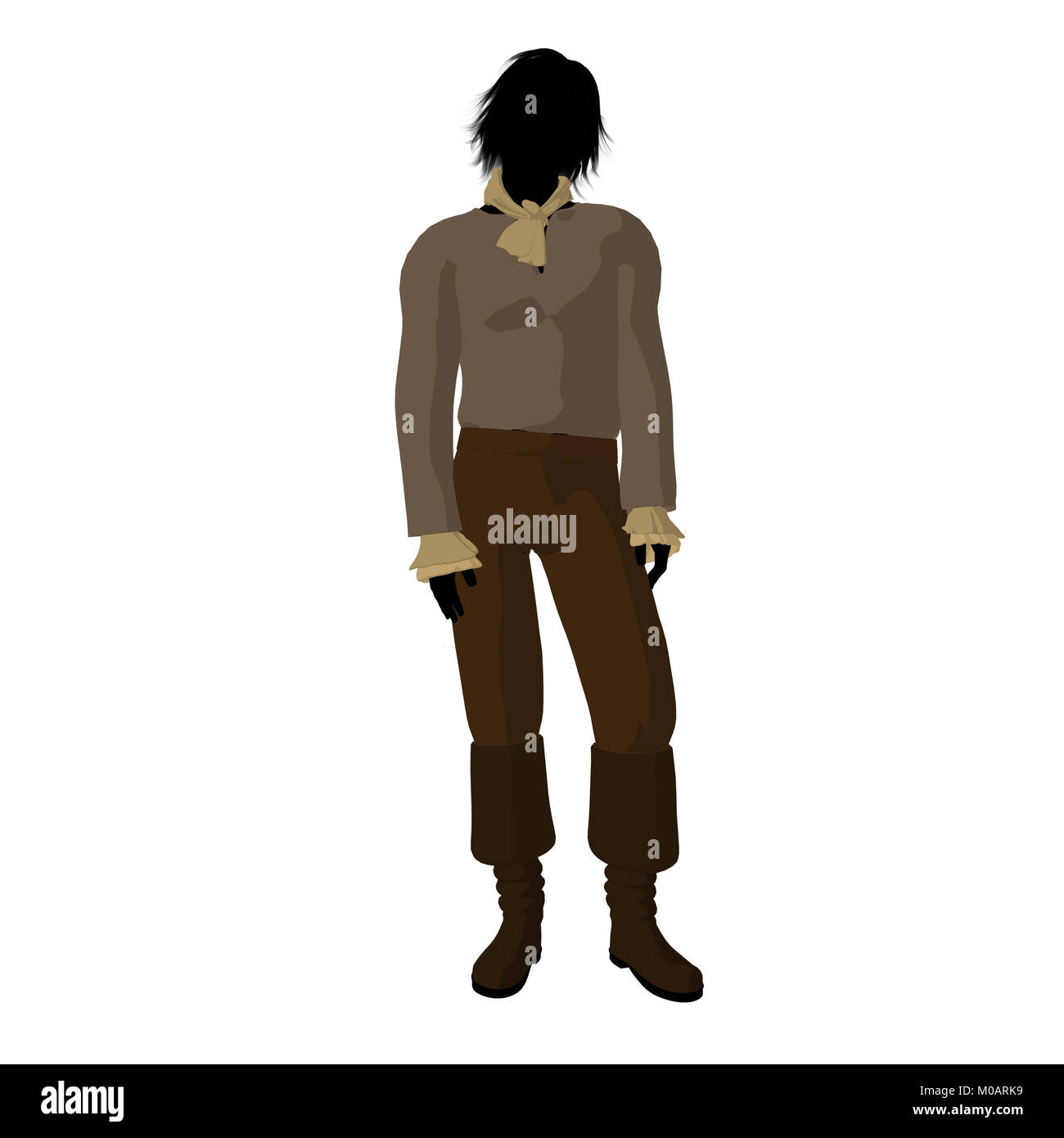 Ludwig van Beethoven silhouette on a white background Stock Photo - Alamy