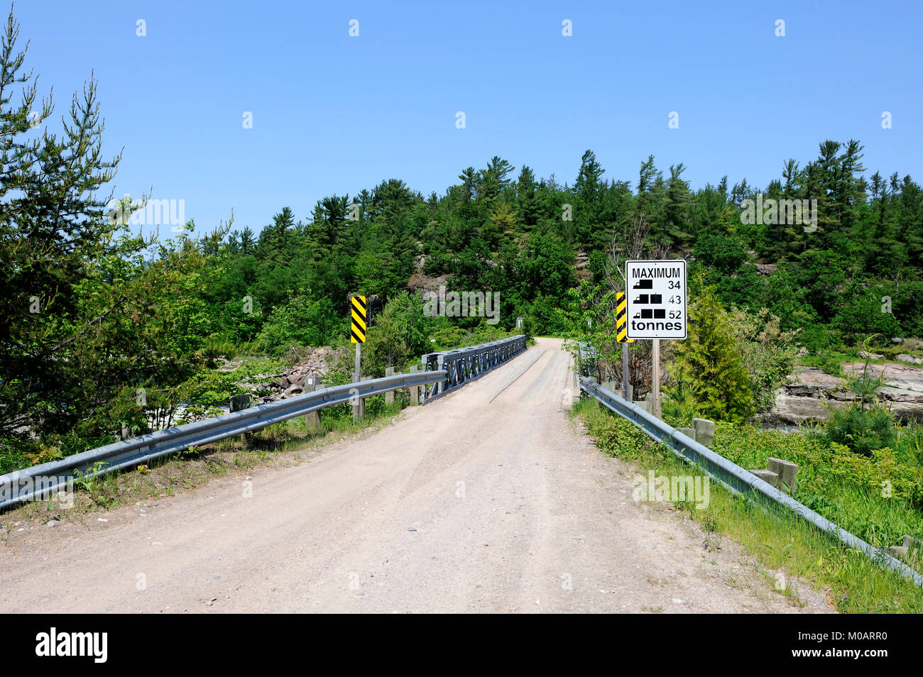 This Bailey Bridge is the only land link to the Dokis First Nation ...