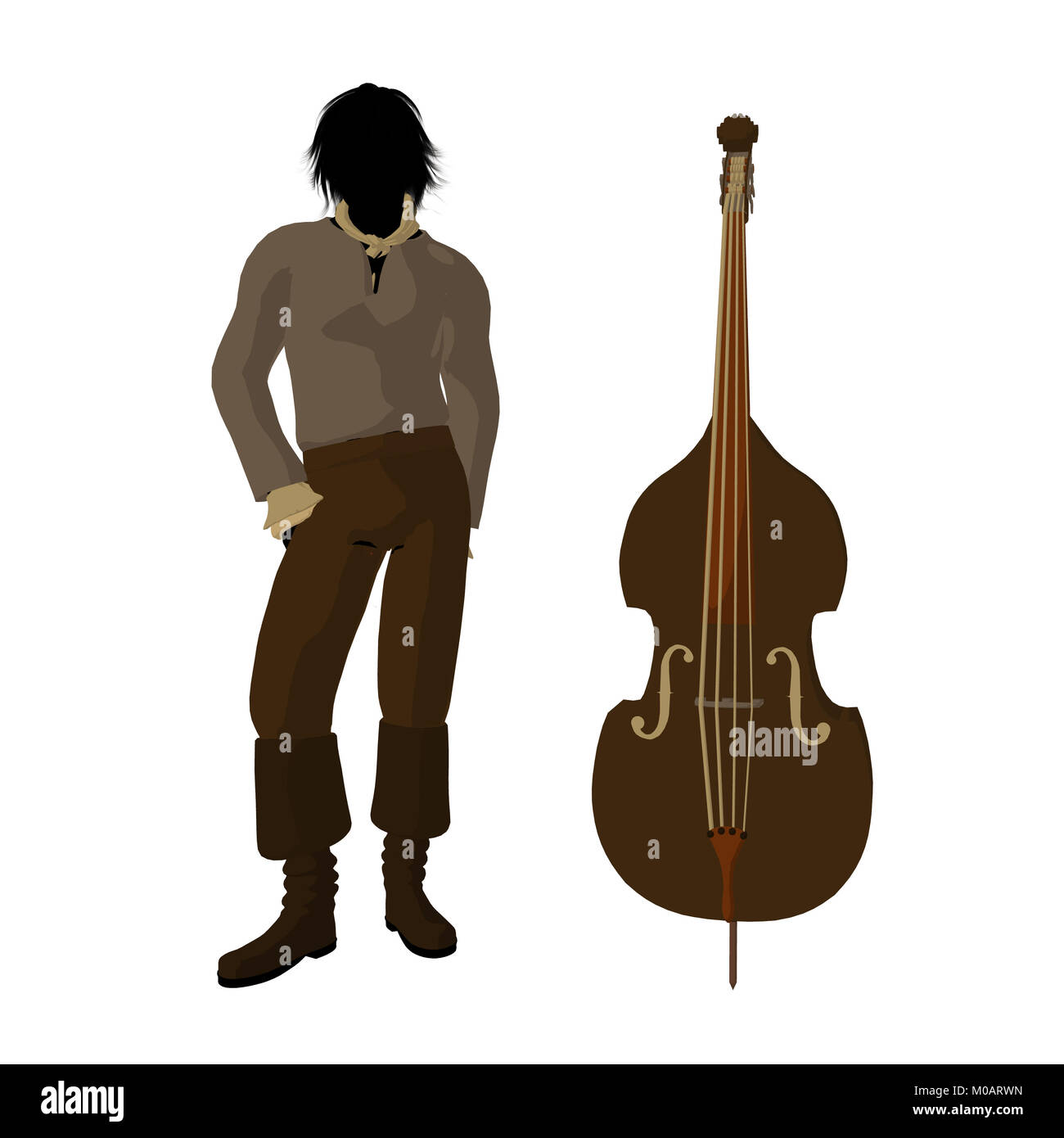 Ludwig van Beethoven with a cello on a white background Stock Photo - Alamy