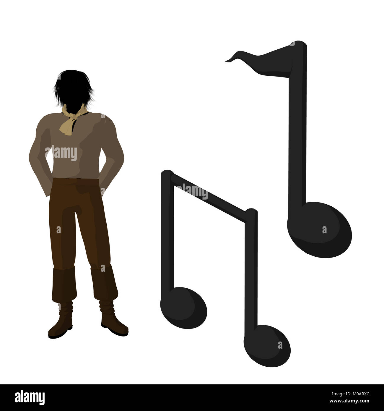 Ludwig van Beethoven musical notes on a white background Stock Photo ...