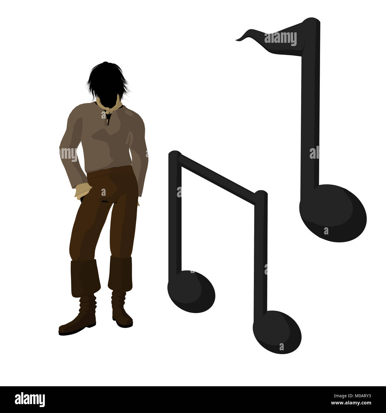 Ludwig van Beethoven musical notes on a white background Stock Photo ...