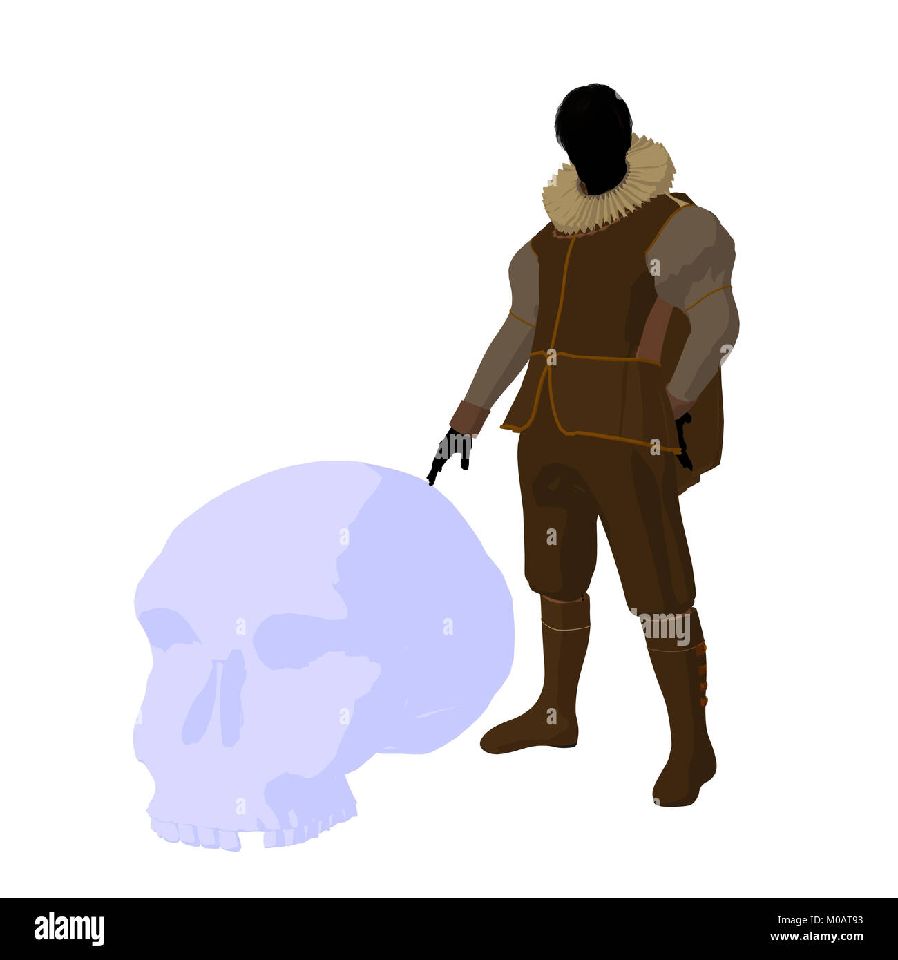 Shakespeare with skull Cut Out Stock Images & Pictures - Alamy