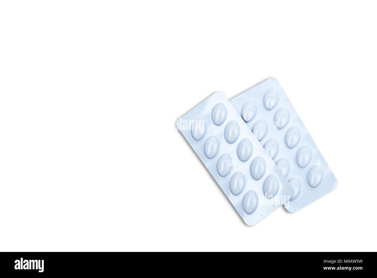 Statins tablets pill in white blister pack for light resistance ...