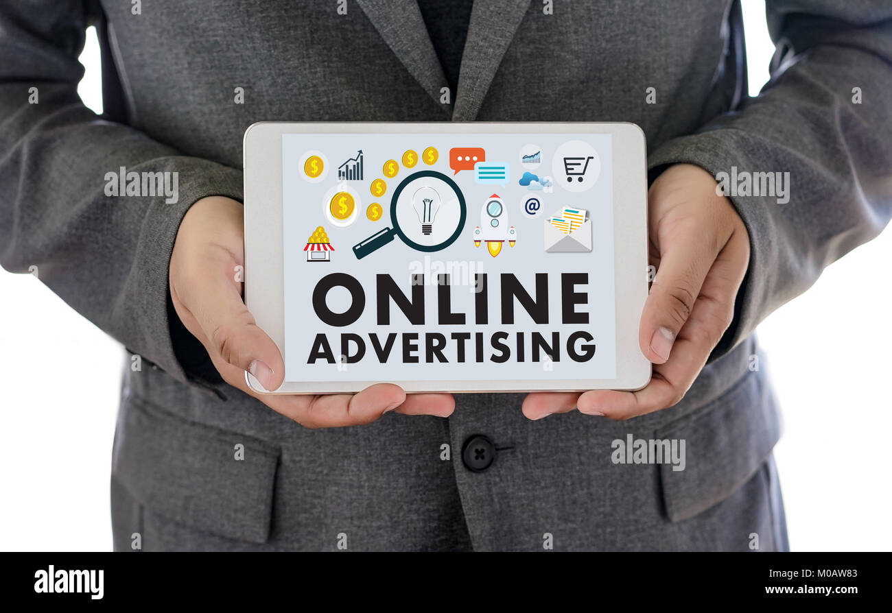 Online advertising concept doodle design hi-res stock photography and ...