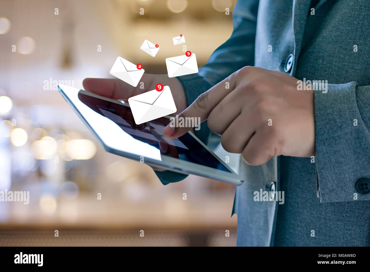 Mail Communication Connection message to mailing contacts inbox to view ...