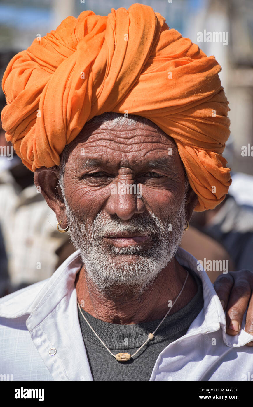 The colourful turbans of Rajasthan, India Stock Photo - Alamy