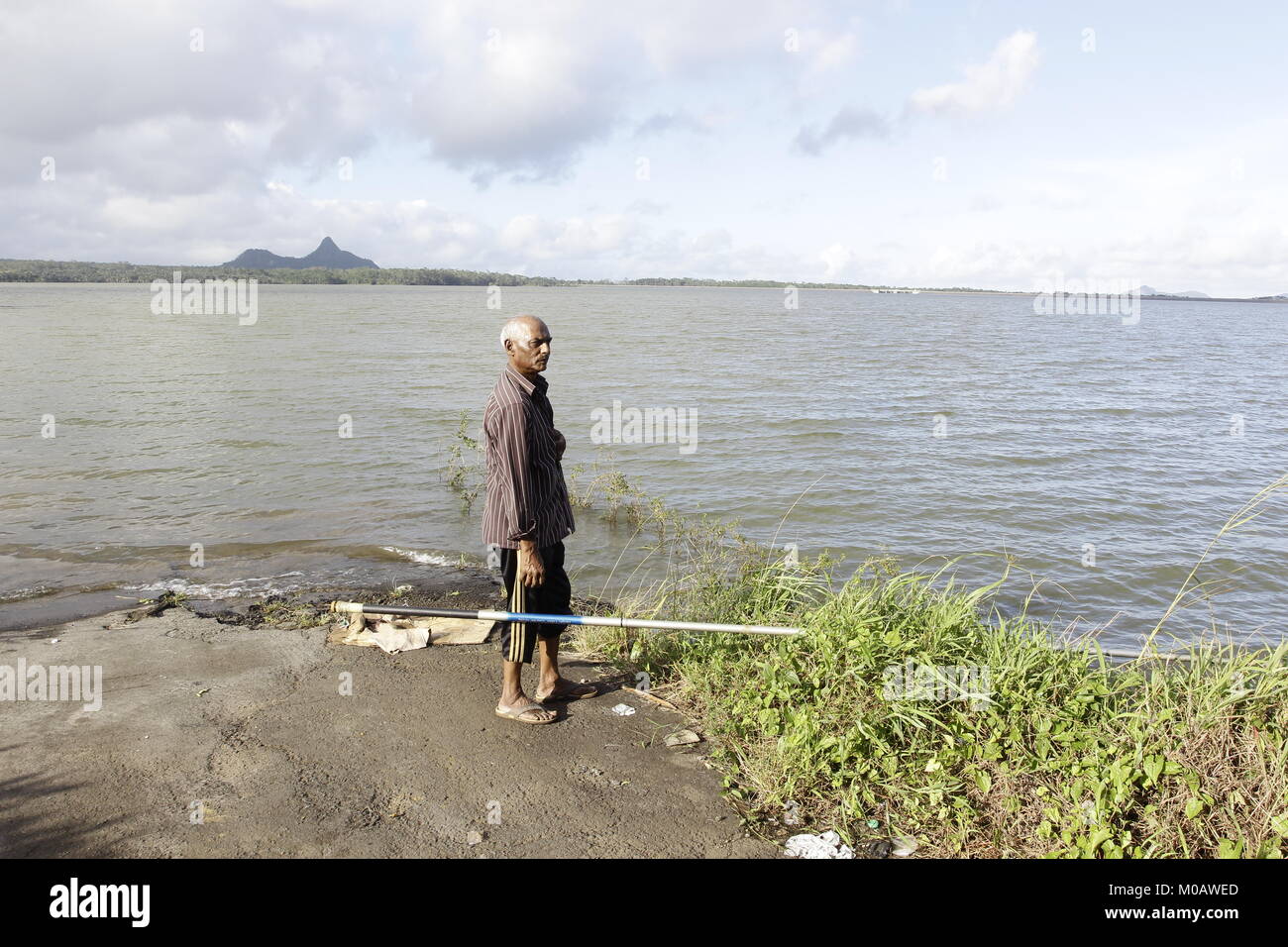 Mauritius' second largest reservoir Midlands Dam reservoir is next to ...