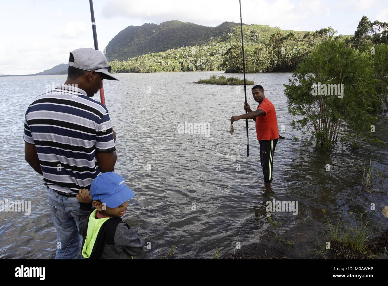 Mauritius' second largest reservoir Midlands Dam reservoir is next to ...