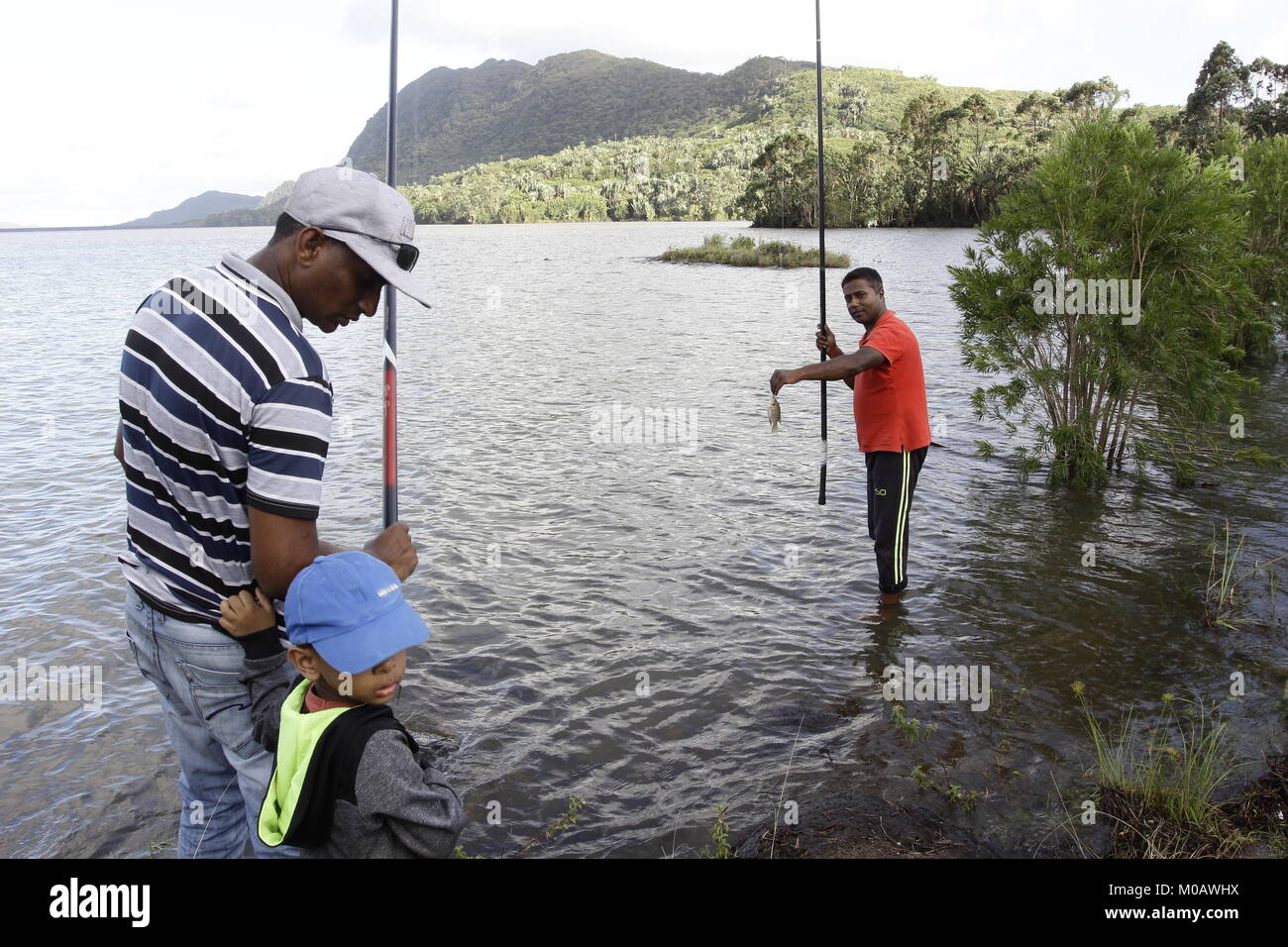 Mauritius' second largest reservoir Midlands Dam reservoir is next to ...