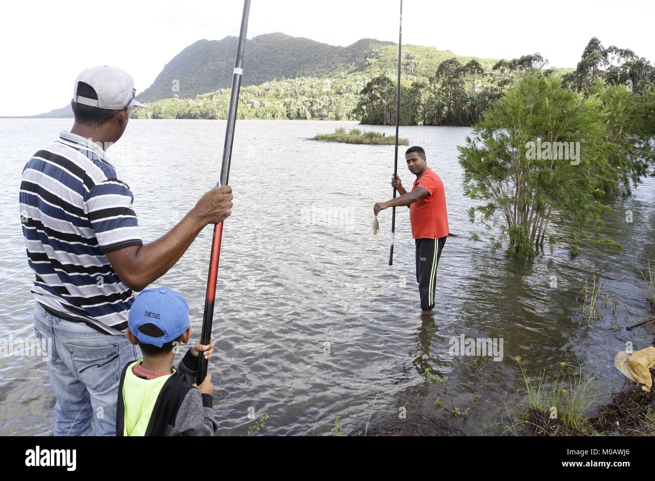 Mauritius' second largest reservoir Midlands Dam reservoir is next to ...