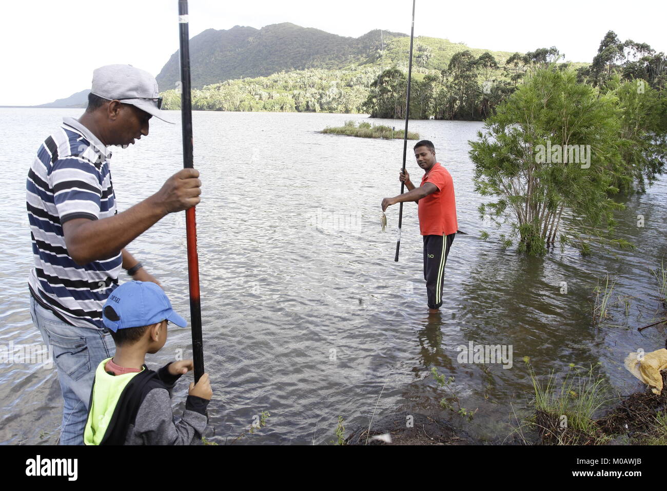 Mauritius' second largest reservoir Midlands Dam reservoir is next to ...