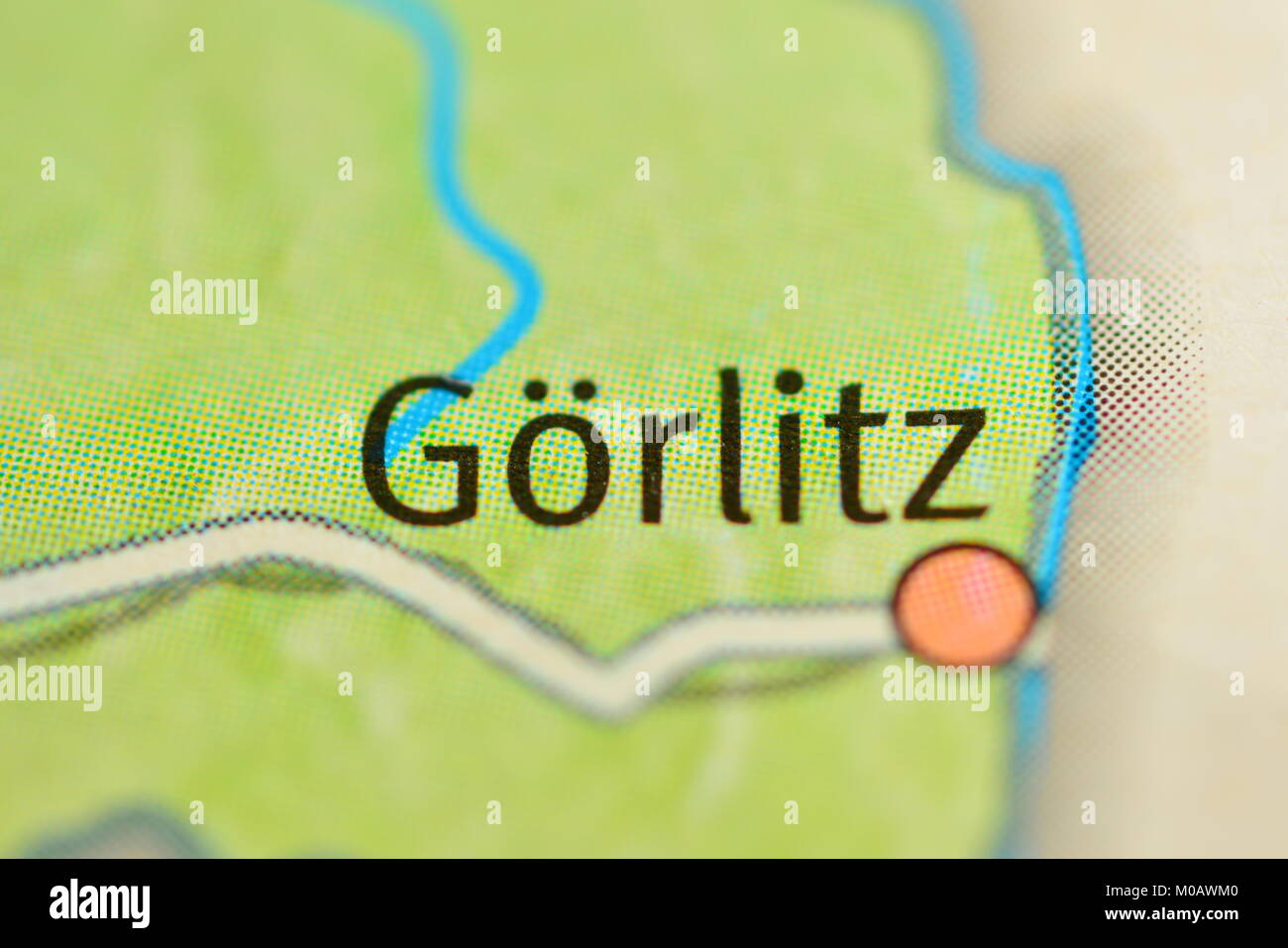 City name on the map Stock Photo - Alamy