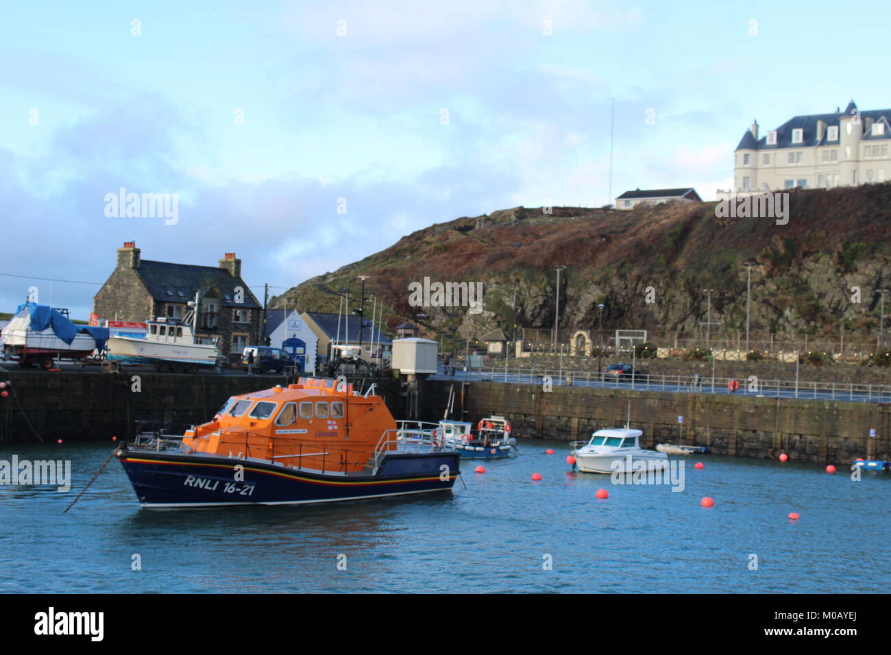 RNLI Lifeboat in Portpatrick harbour Stock Photo - Alamy