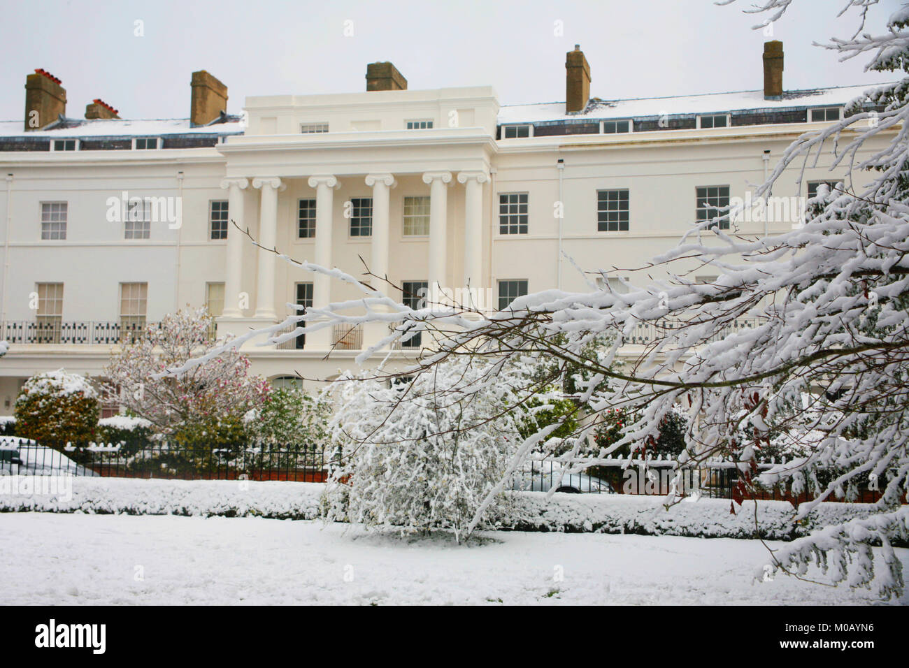 The Crescent from Crescent Garden, Alverstoke, Gosport, Hampshire ...