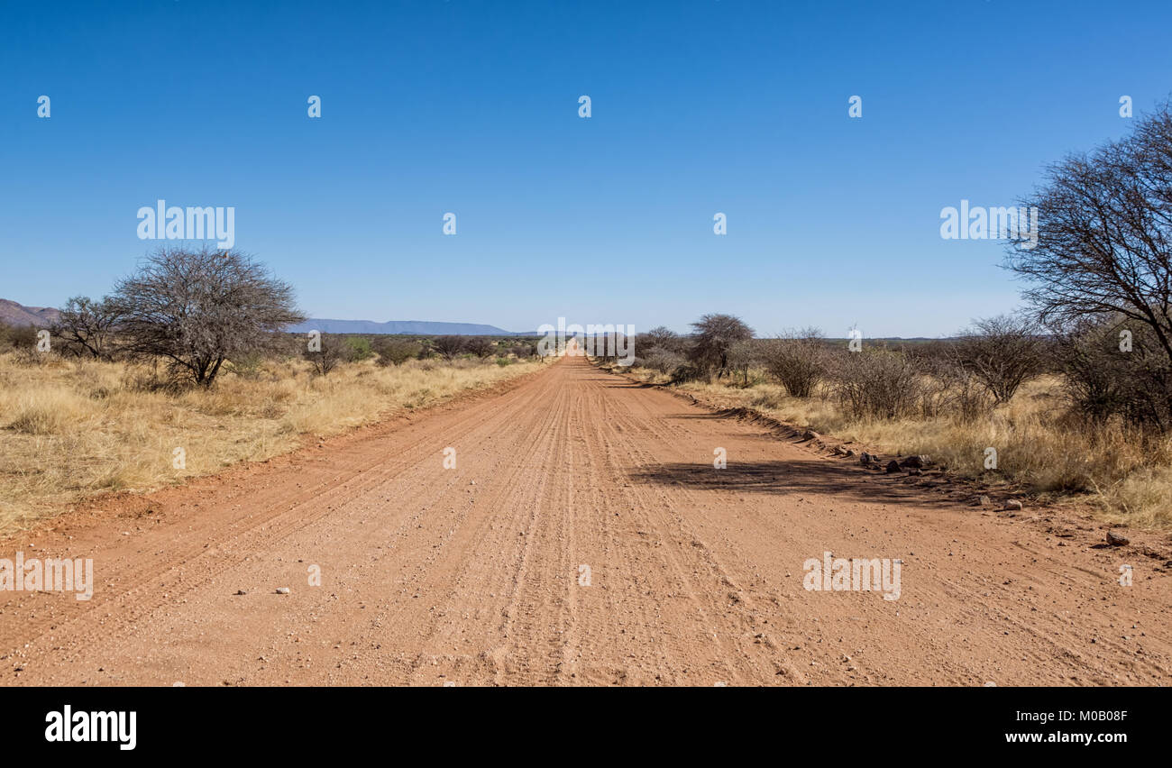 A wide open desert landscape in Namibia Stock Photo - Alamy
