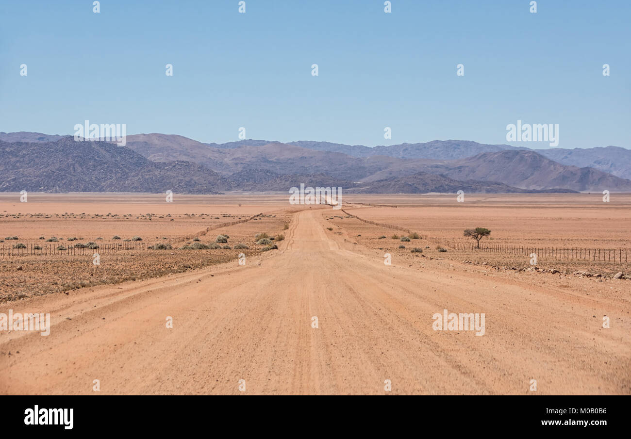A wide open desert landscape in Namibia Stock Photo - Alamy
