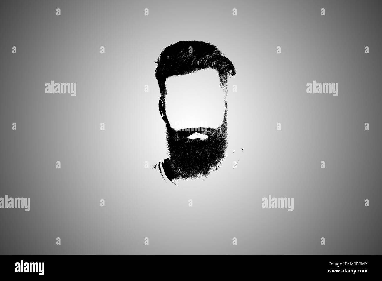 Beard man vector vectors hi-res stock photography and images - Alamy