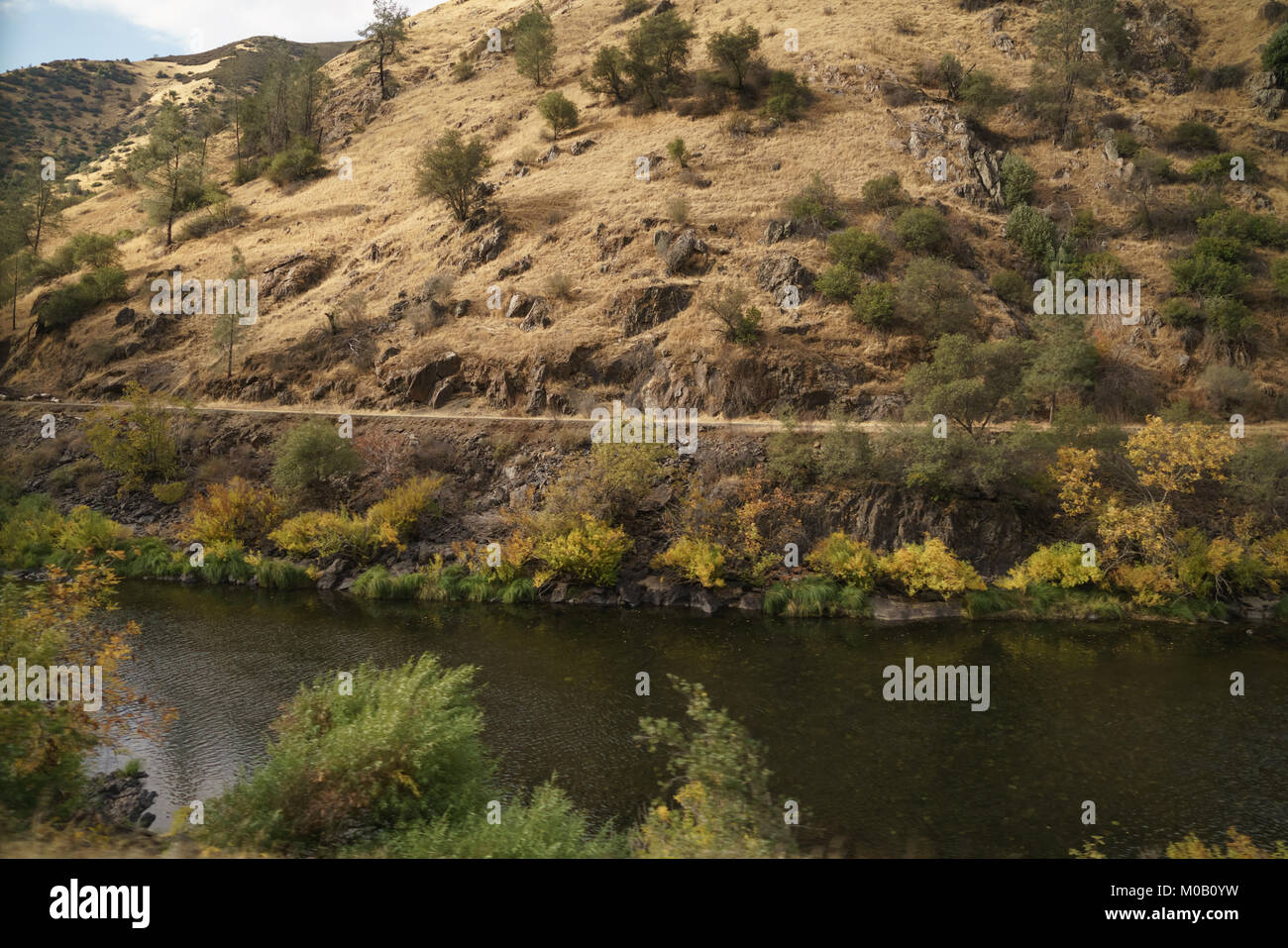 merced river on warm autumn day Stock Photo - Alamy