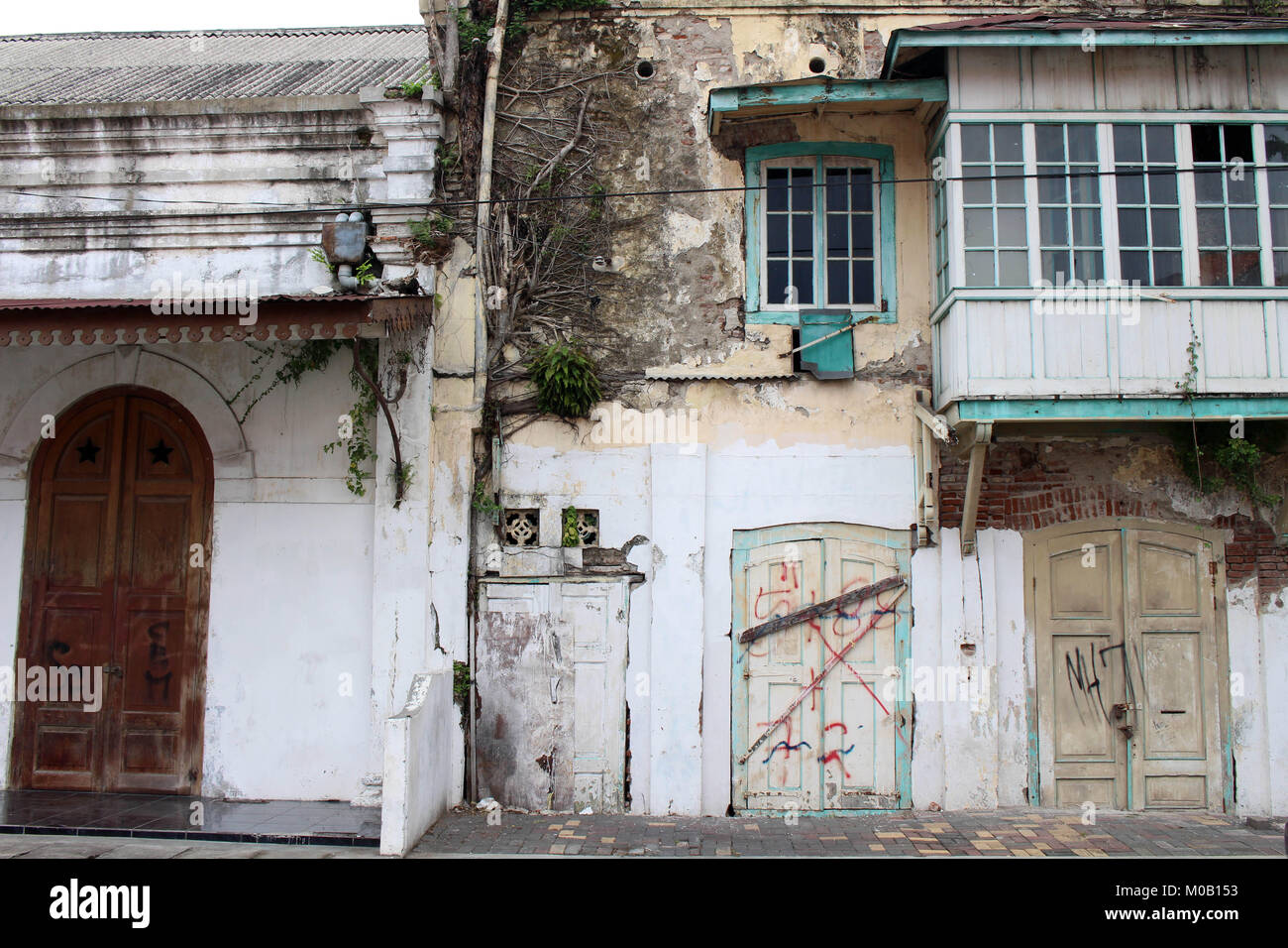 The doors and windows around Kota Lama (Old Town), Semarang, Indonesia ...