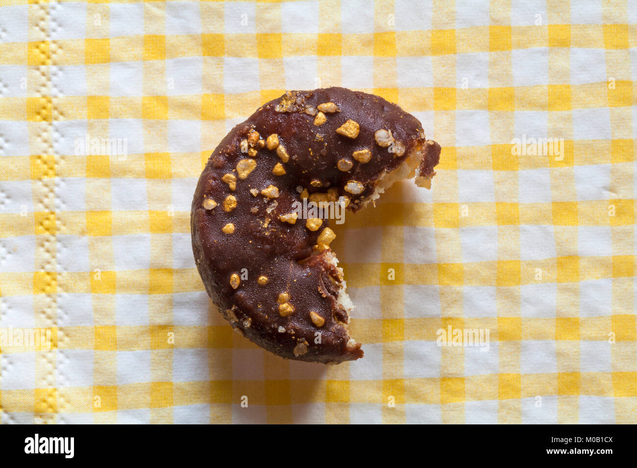 Mini Ring Doughnuts With A Chocolate And Orange Flavour Topping High ...