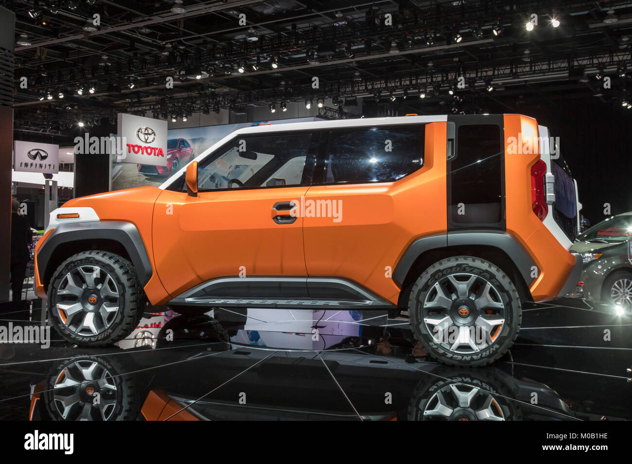 Detroit, Michigan - The Toyota FT-4X 4WD concept on display at the ...