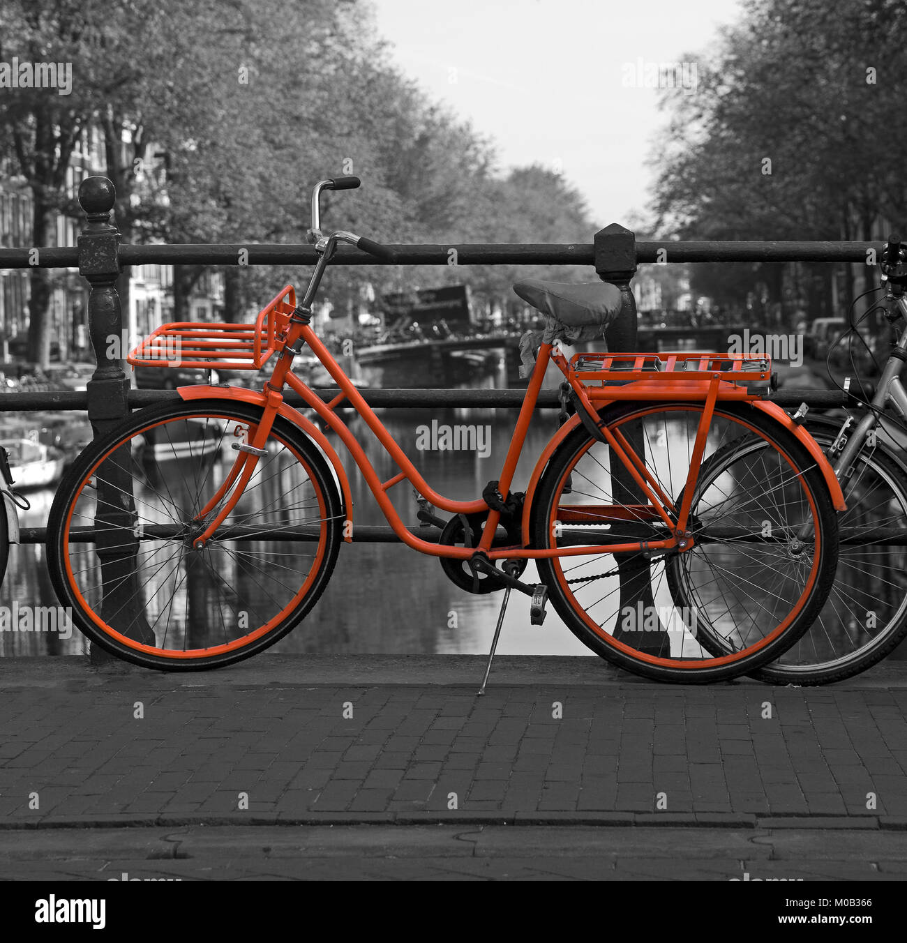 Black and orange Amsterdam Stock Photo - Alamy