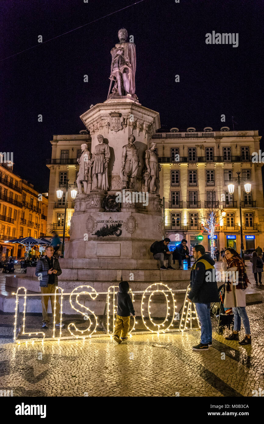 Largo do Chiado, Lisboa, Portugal Stock Photo - Alamy