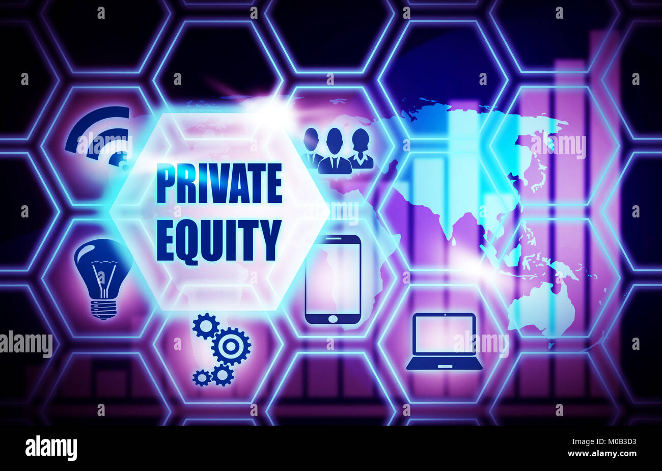 Private Equity concept illustration Stock Photo - Alamy