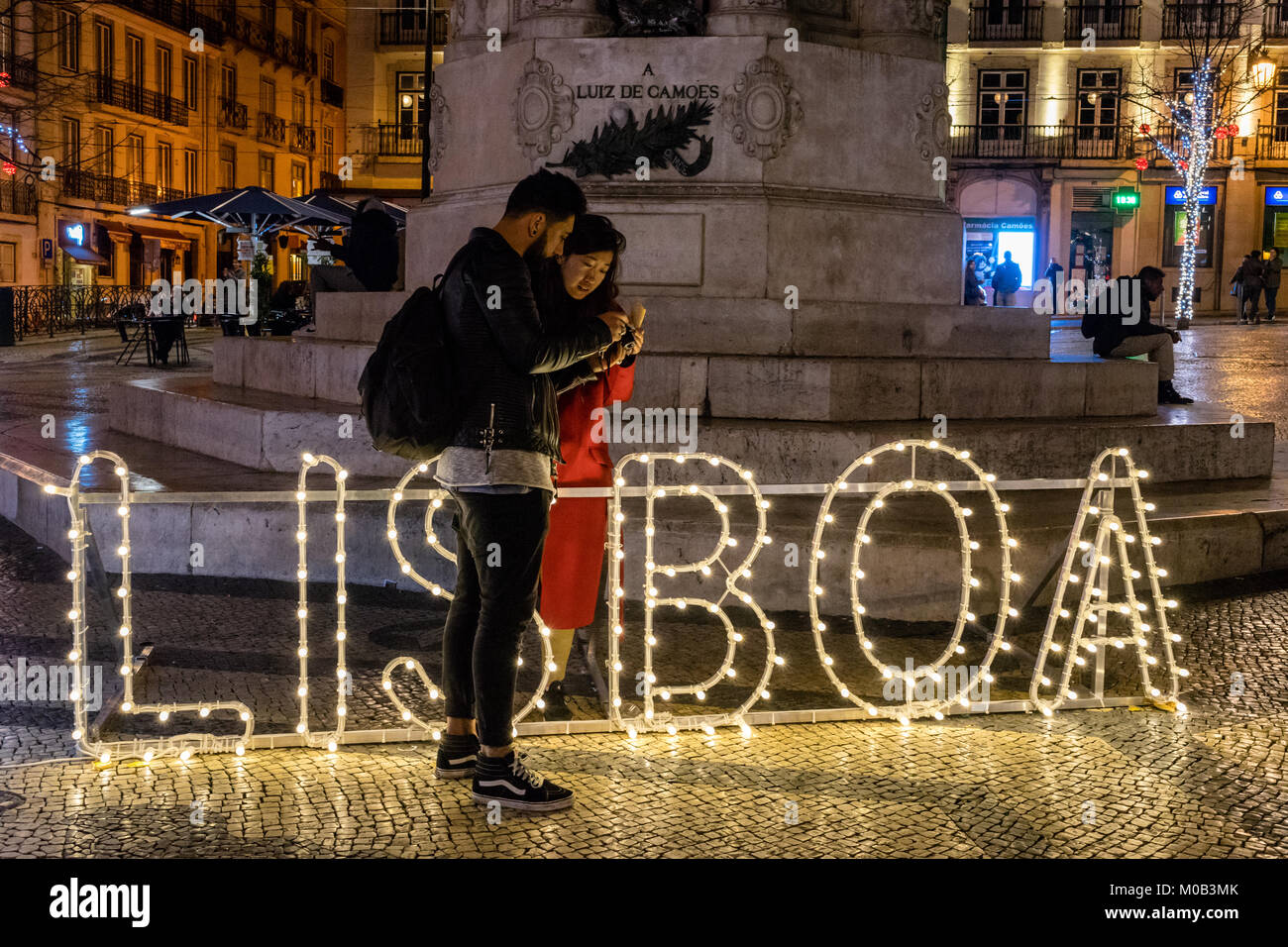 Largo do Chiado, Lisboa, Portugal Stock Photo - Alamy