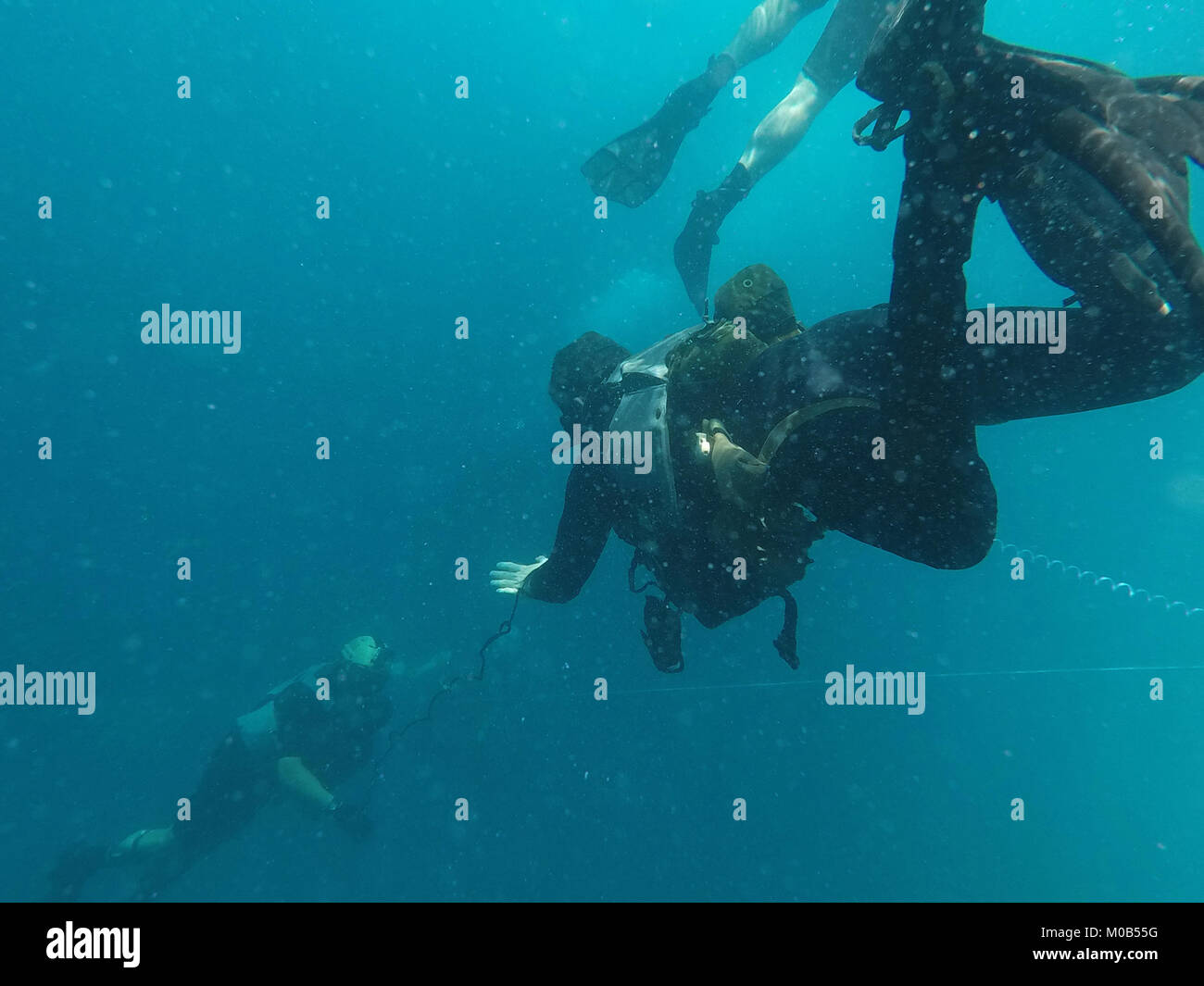 U.S. Navy Special Operations Forces conduct dive operations training ...
