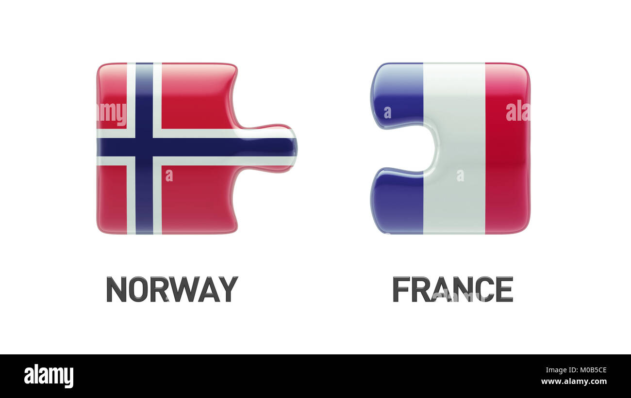 Norway France High Resolution Puzzle Concept Stock Photo - Alamy