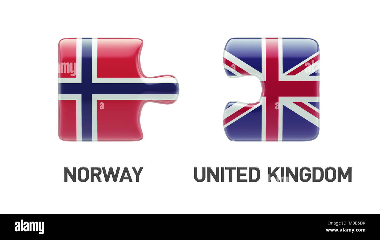 Norway United Kingdom High Resolution Puzzle Concept Stock Photo - Alamy