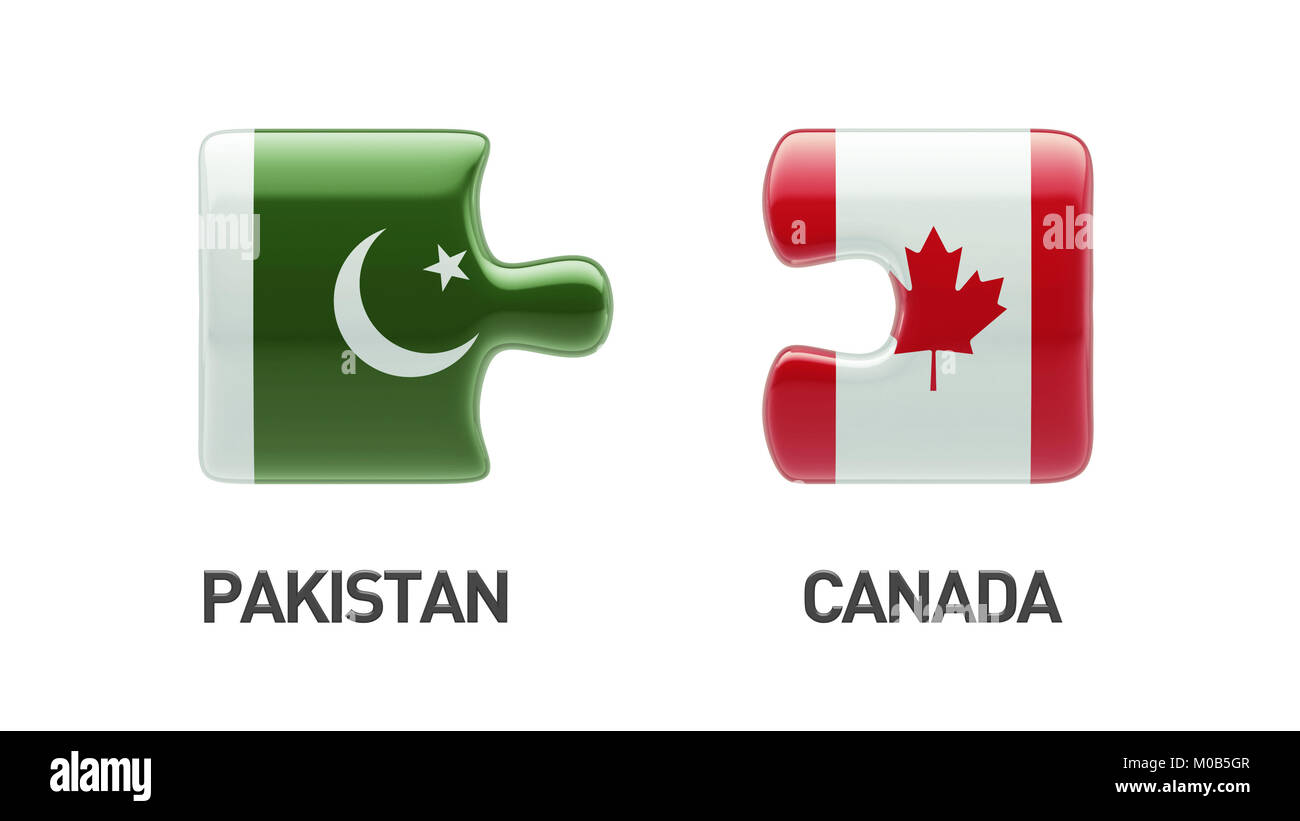 Pakistan Canada High Resolution Puzzle Concept Stock Photo - Alamy
