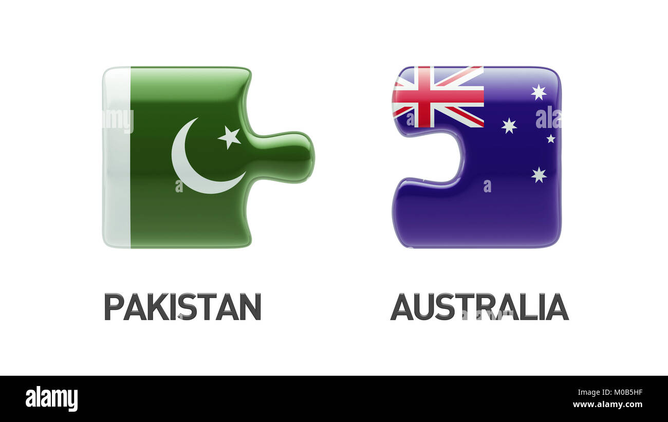 Pakistan Australia High Resolution Puzzle Concept Stock Photo - Alamy