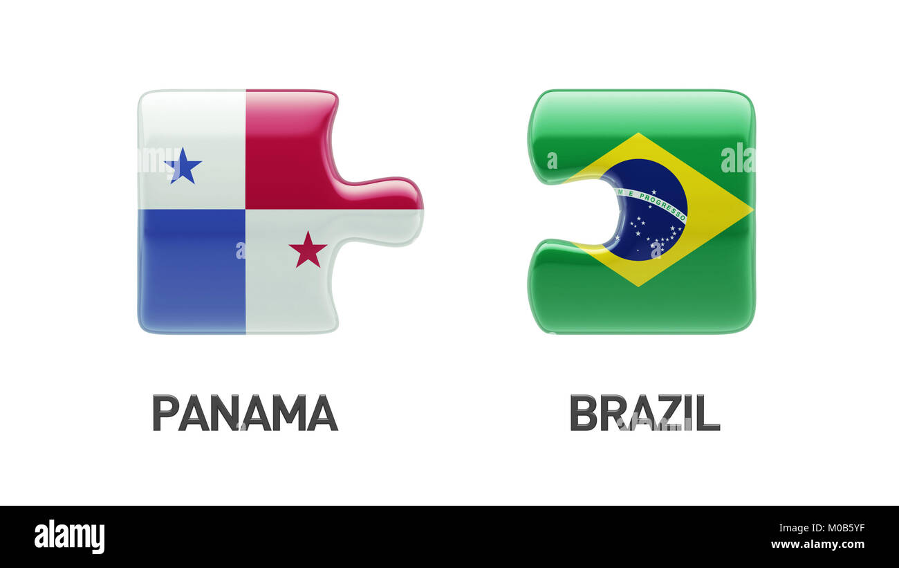 Brazil panama flag Cut Out Stock Images & Pictures - Alamy