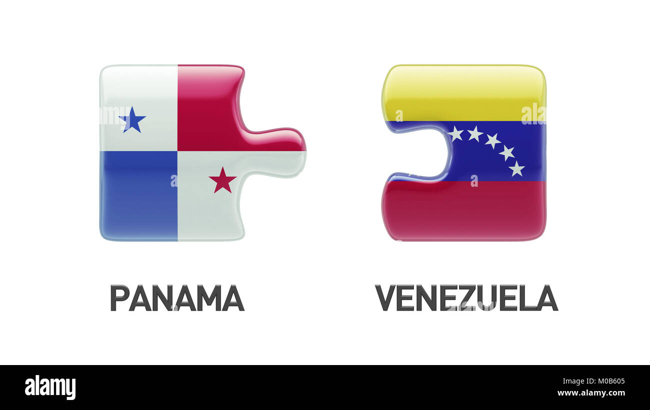 Panama Venezuela High Resolution Puzzle Concept Stock Photo - Alamy