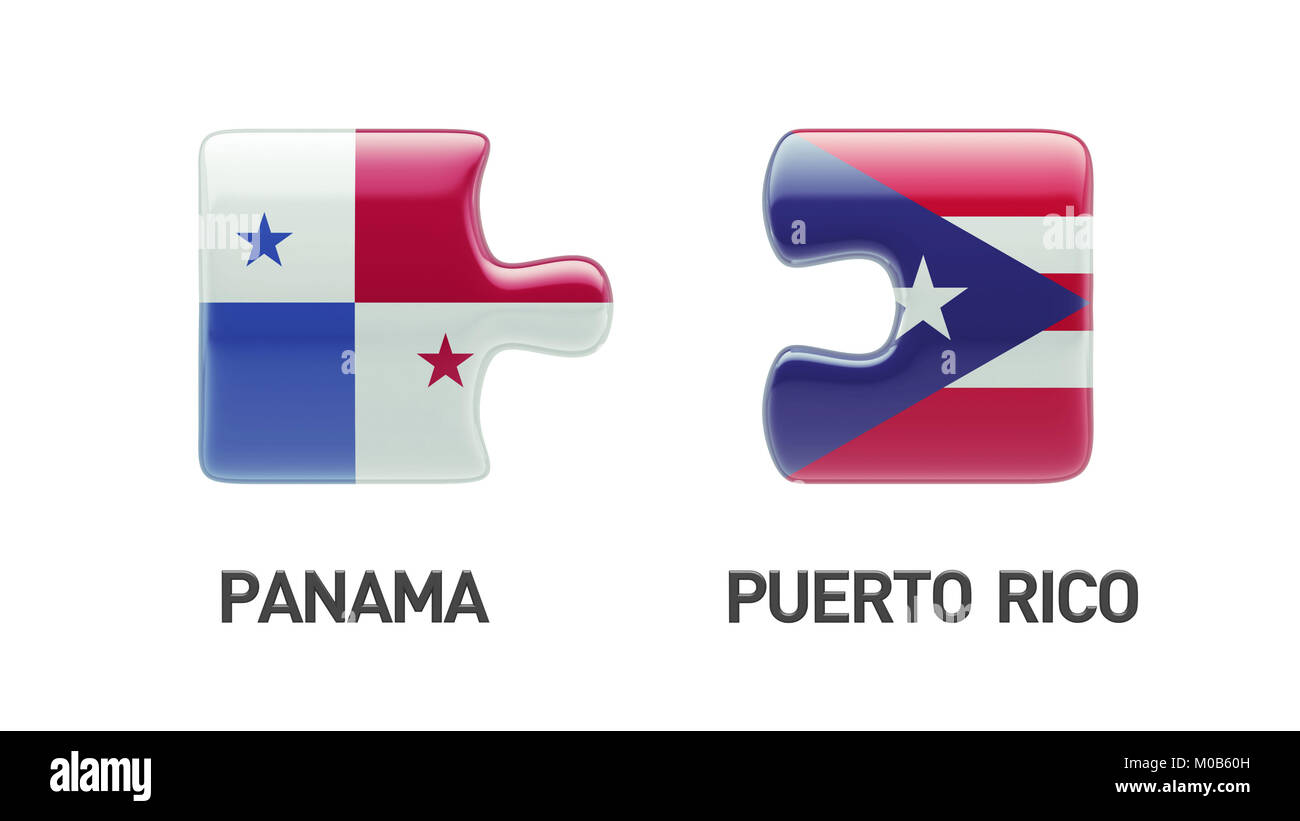 Panama puerto rico flag hi-res stock photography and images - Alamy