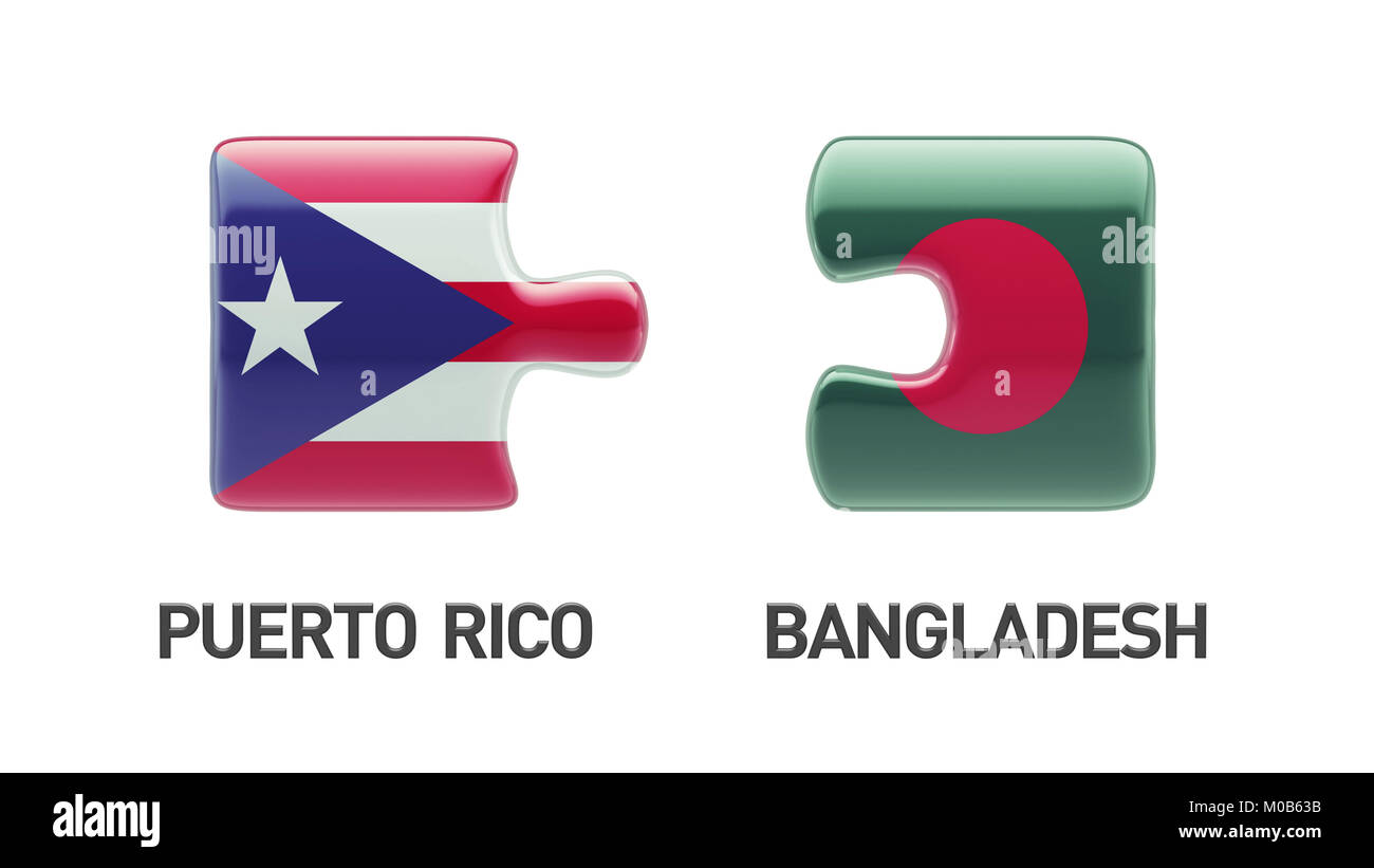 Bangladesh puerto rico flag Cut Out Stock Images & Pictures - Alamy