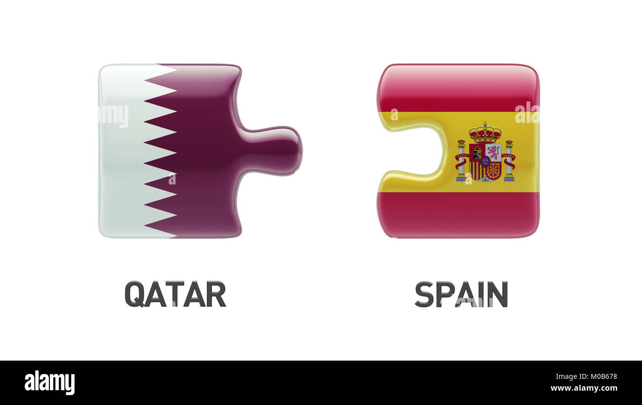 Spain qatar flag Cut Out Stock Images & Pictures - Alamy