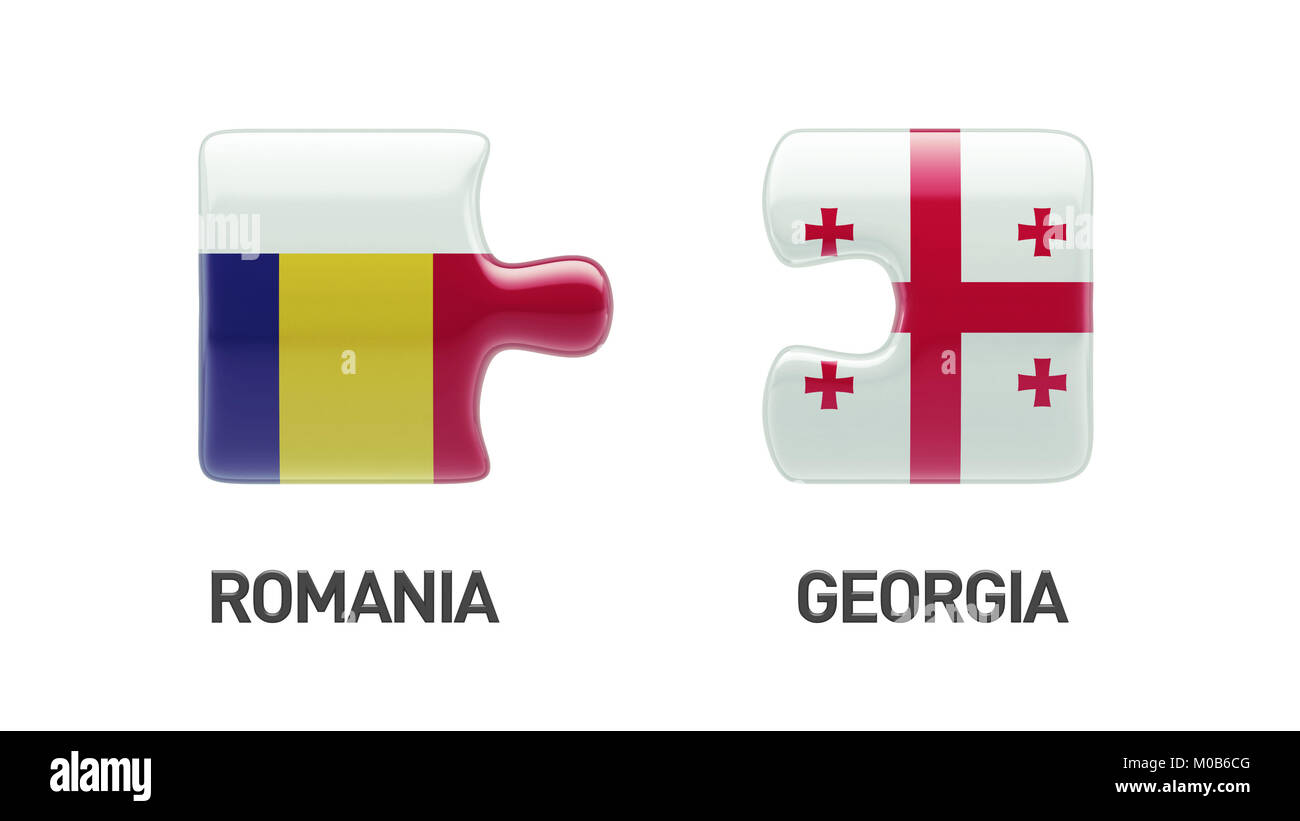 Romania Georgia High Resolution Puzzle Concept Stock Photo - Alamy